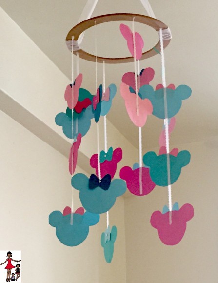 How to Make A Baby Mobile | Disney Minnie Mouse Inspired