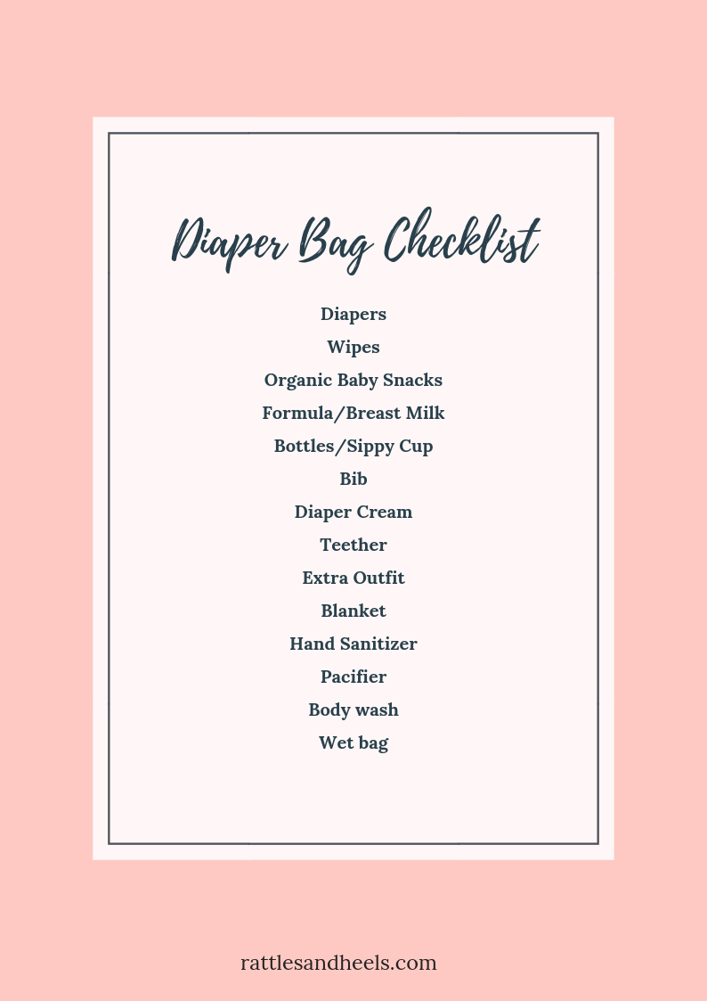Diaper Bag Checklist: Baby Essentials