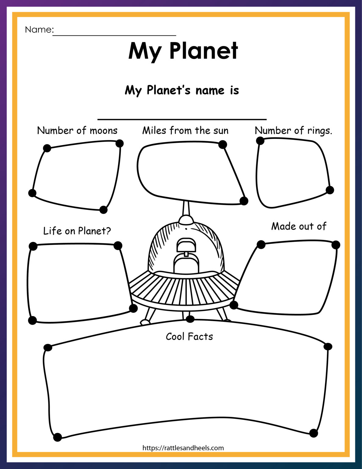Free Solar System Worksheets for Kids